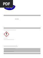 Ecolab Glass Cleaner Safety Data Sheet | PDF | Toxicity | Personal ...