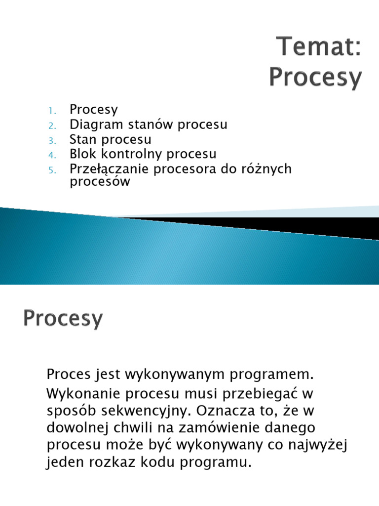 Procesy - Kopia | PDF