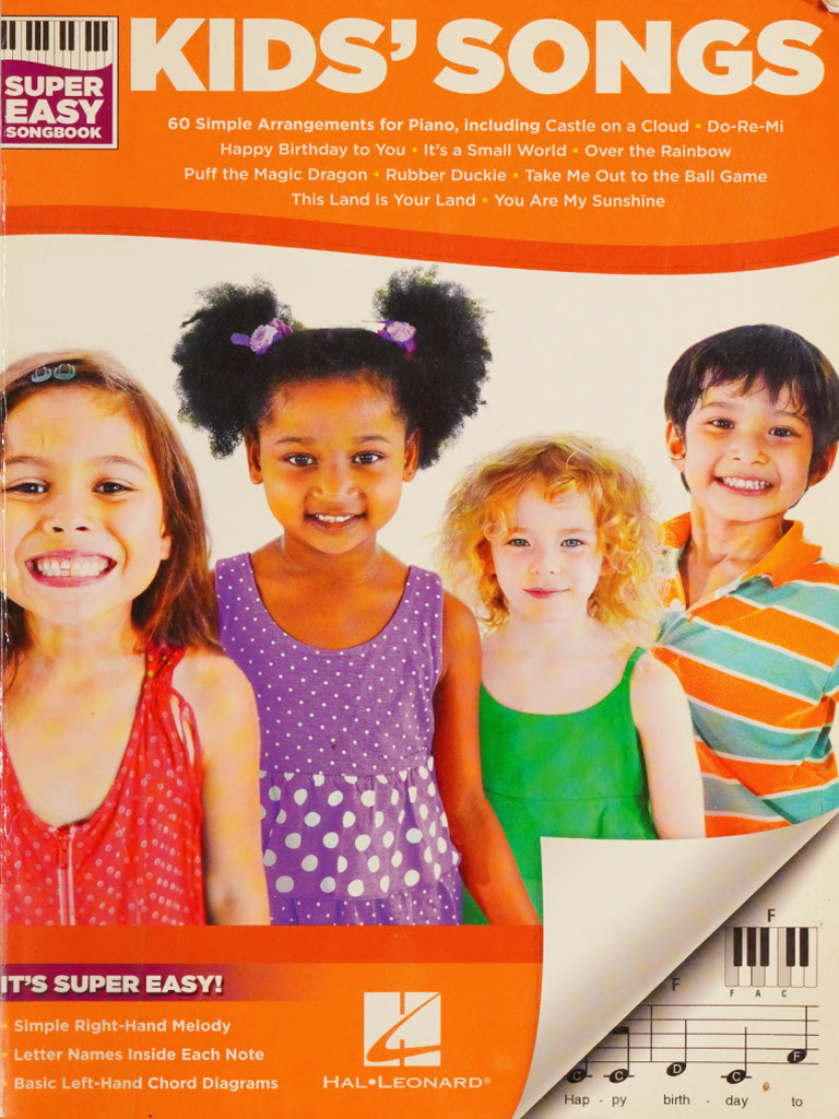 Kids' Songs Super Easy Songbook (60 Simple Arrangements - Hal Leonard ...