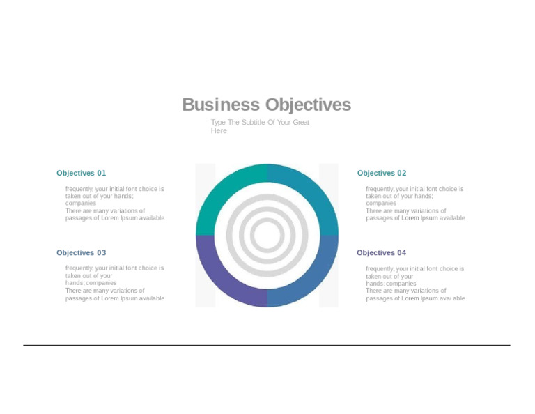 Business Objectives PowerPoint Presentation Template 13 | PDF