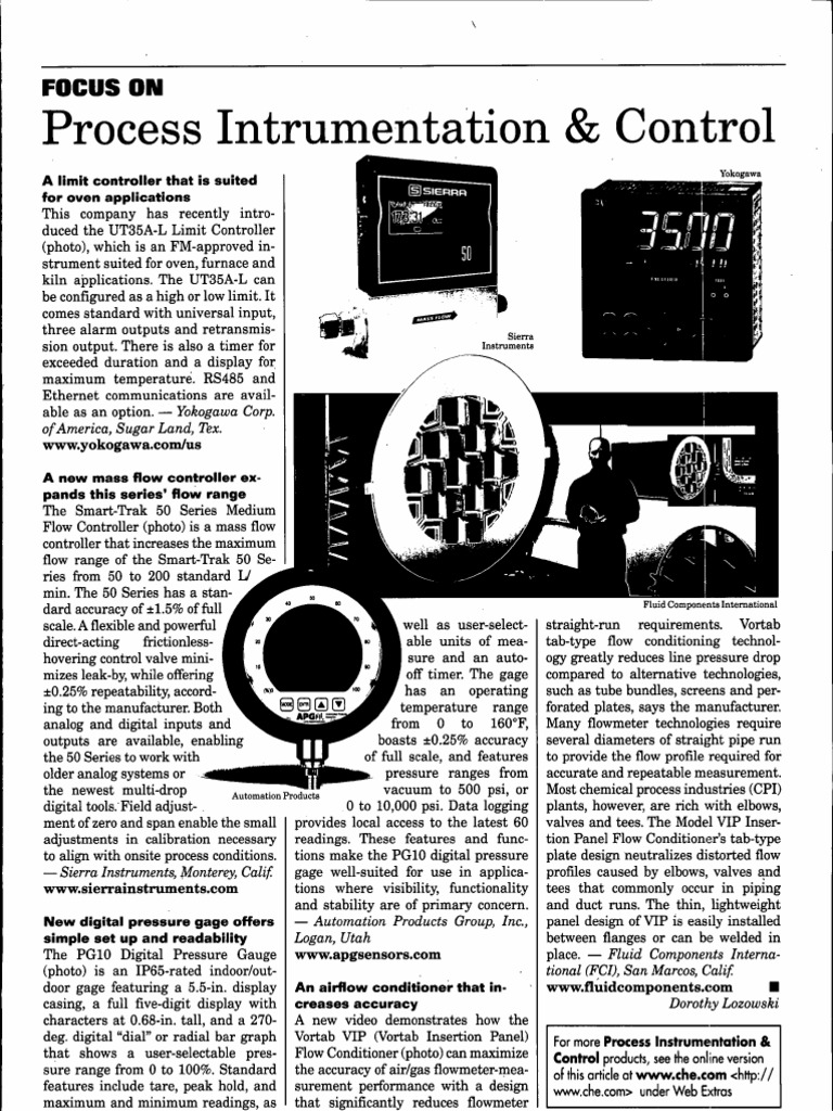 Process Ion & Control | PDF | Flow Measurement | Instrumentation