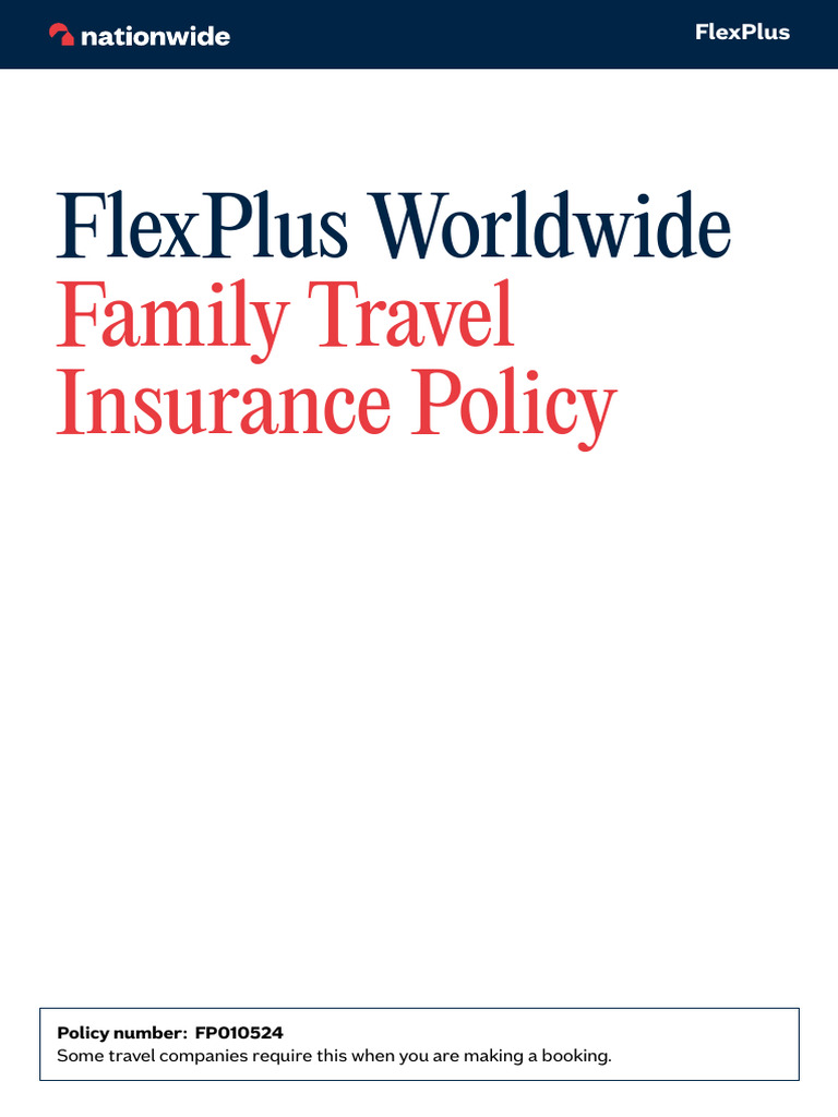 Nationwide FlexPlus Travel Insurance Guide | PDF | Insurance | Payments