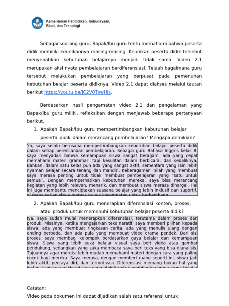 PPA Umum Topik 2 Teks 1 | PDF