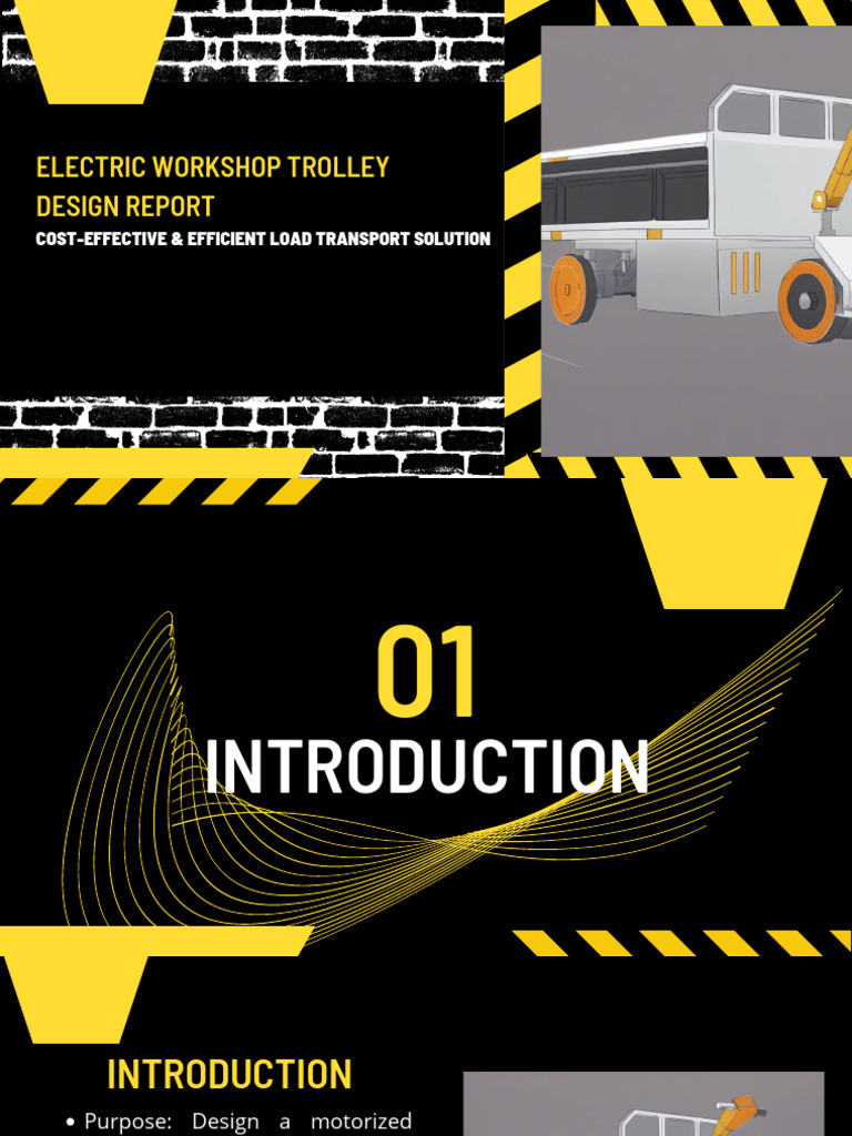 Electric Workshop Trolley Design Report | PDF | Electric Vehicle | Brake