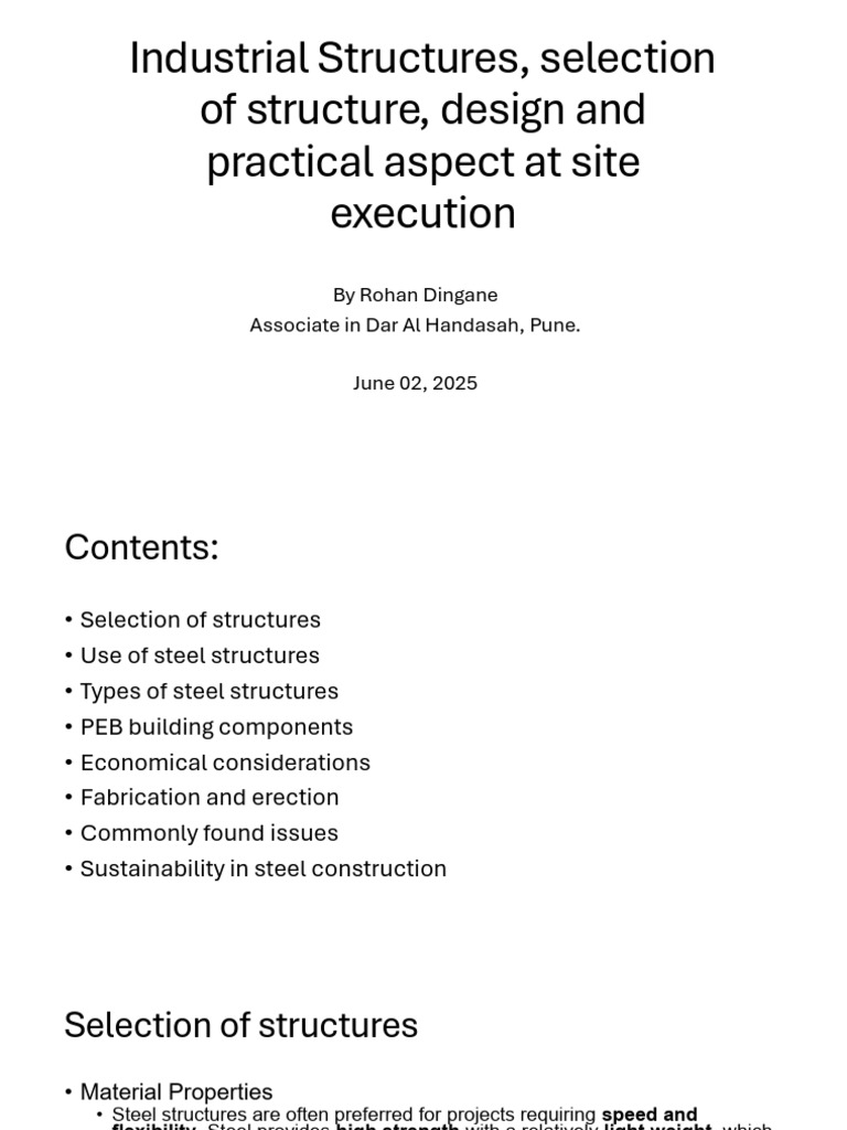 Industrial Structure Design Insights | PDF | Bridge | Roof