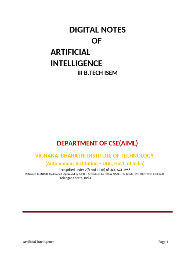 Comprehensive Guide to Artificial Intelligence | PDF | Artificial ...