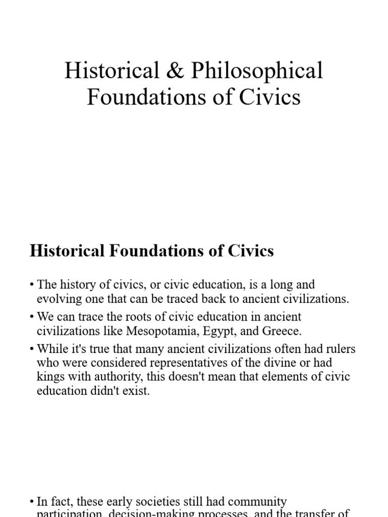 Historical Foundations of Civics | PDF | Ancient Greece | Liberal Arts ...