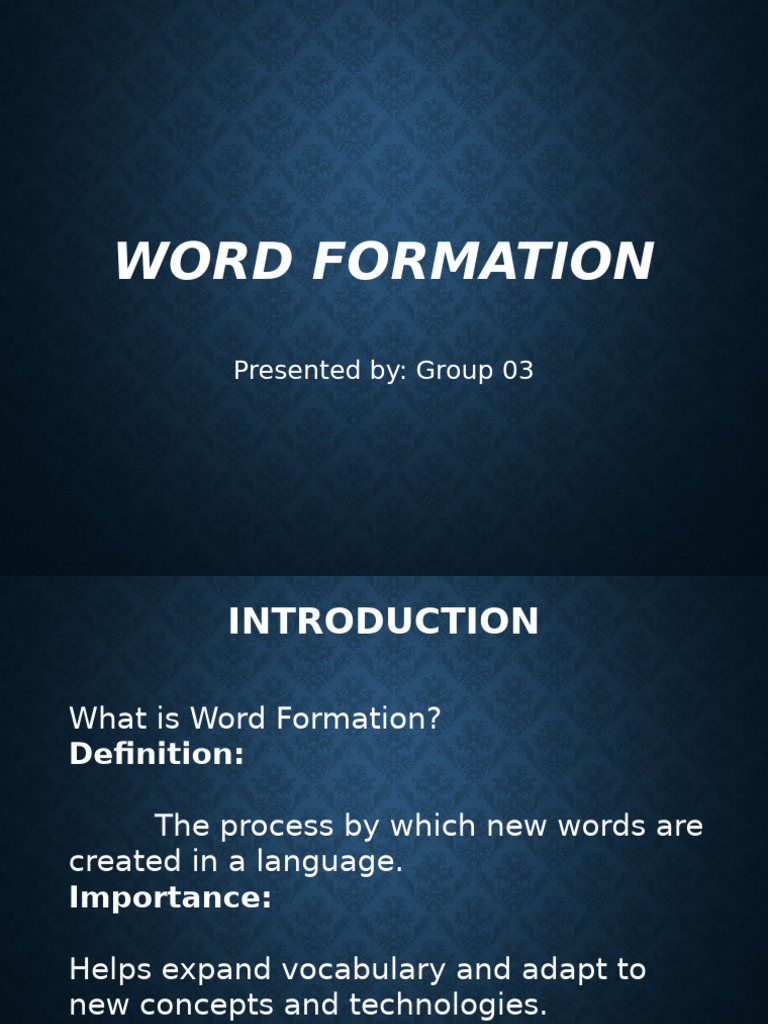 Understanding Word Formation Techniques | PDF | Word | Acronym