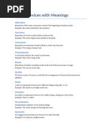 AP Literary Devices List | PDF | Poetry | Narration