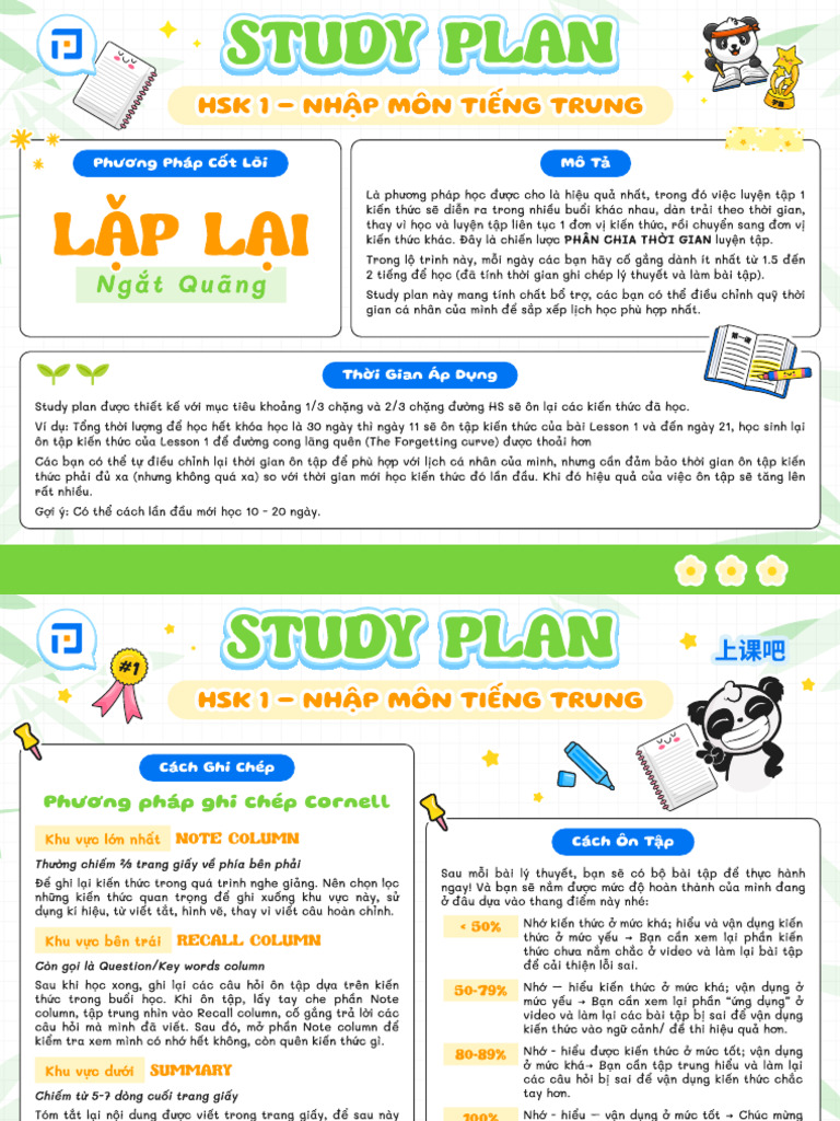 StudyPlan HSK1 | PDF