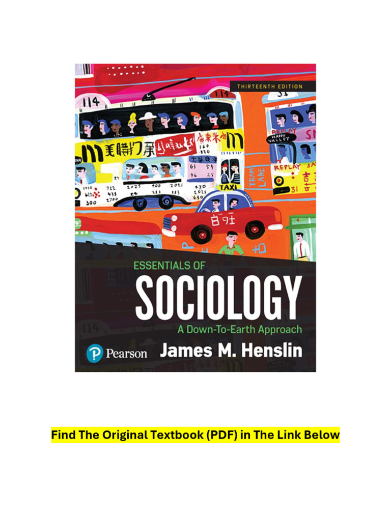 Essentials of Sociology A Down-To-Earth Approach 13th Edition PDF | PDF ...