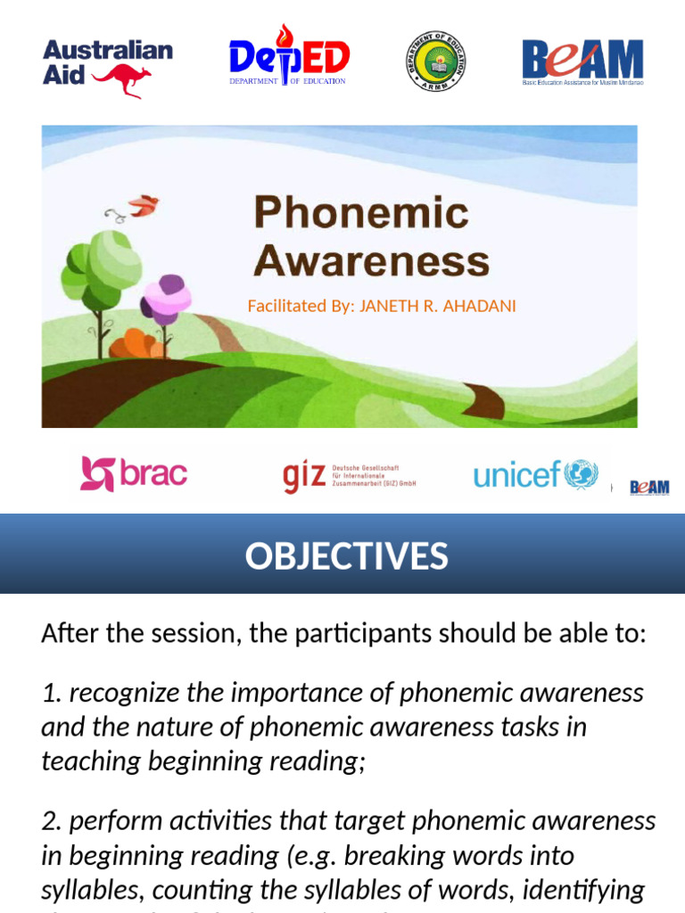Teaching Phonemic Awareness | PDF | Syllable | Phoneme