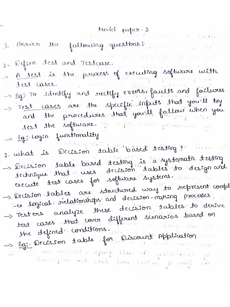 6th Semester Model Question Papers | PDF