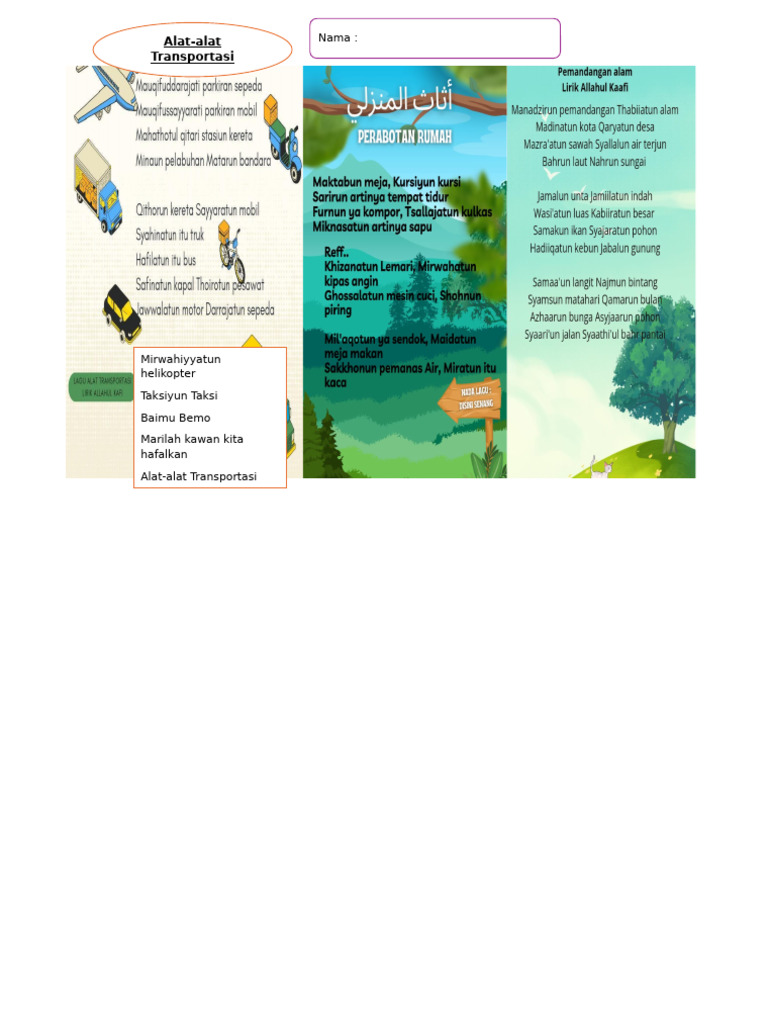 Bahasa Arab Kumpulan Mufrodat | PDF