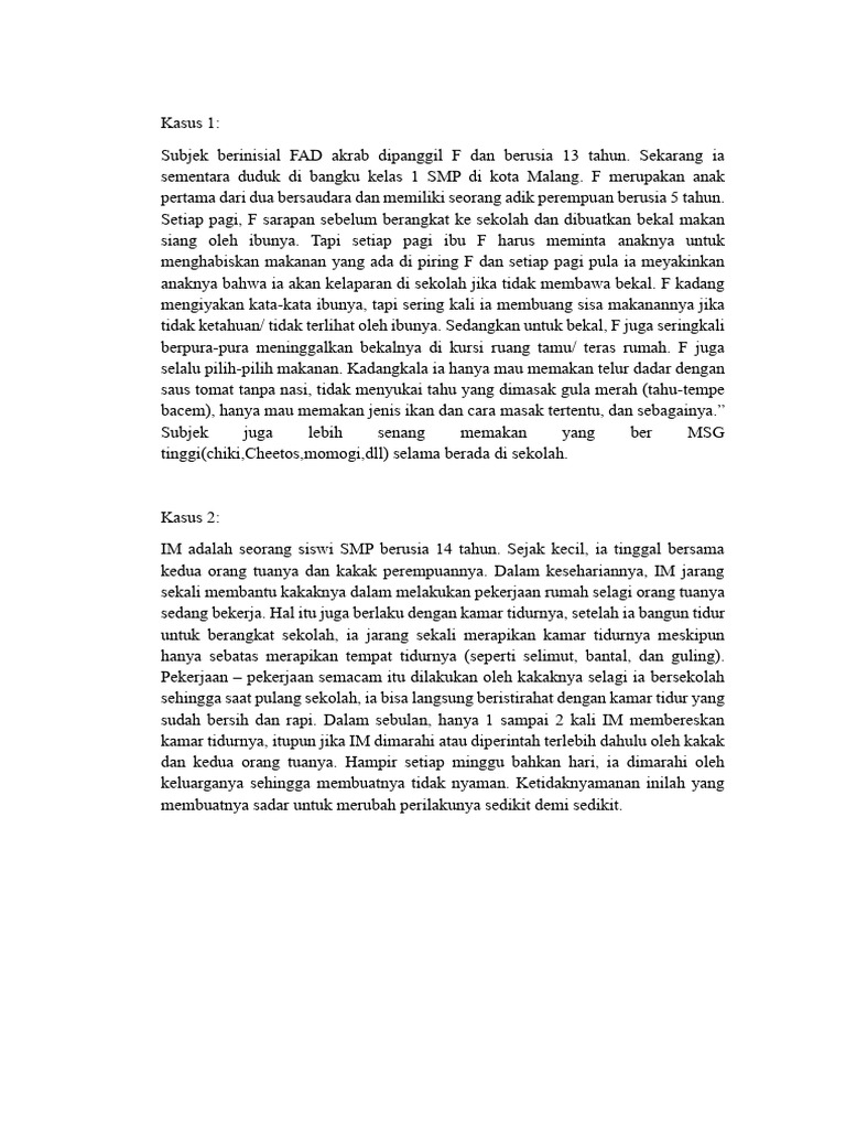 Contoh Study Case | PDF