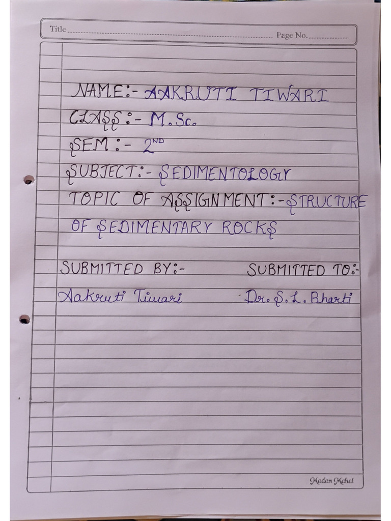 Geology Paper 2 Sedimentology | PDF