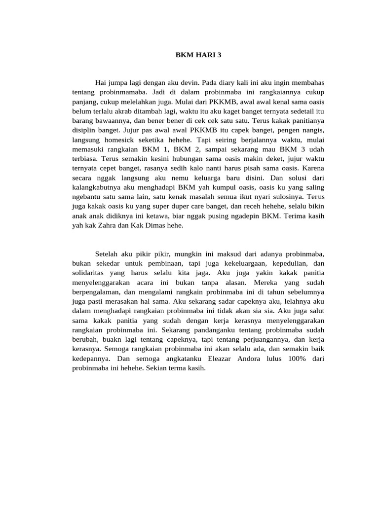 28 - Devin Aulia Azzahra - Diary Maba | PDF