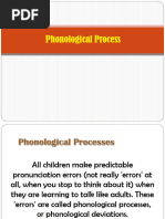 Phonological Processes Chart | PDF | Consonant | Oral Communication