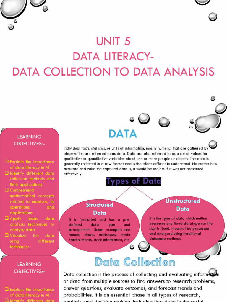 OOS-2024-25 - Part B - Unit 5 - Data Literacy-Data Collection To Data ...