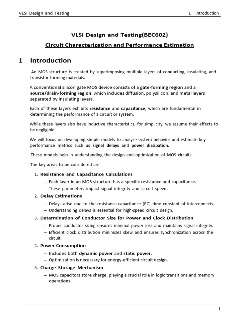 VLSI Module-3 Part 2 | PDF | Mosfet | Field Effect Transistor