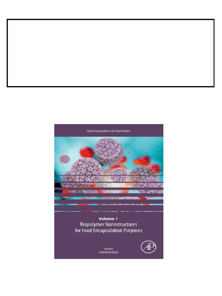 Biopolymer Nanostructures for Food Encapsulation Purposes Seid Mahdi Jafari pdf download | PDF ...
