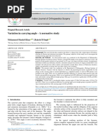 Understanding the Carrying Angle | PDF | Elbow | Musculoskeletal System