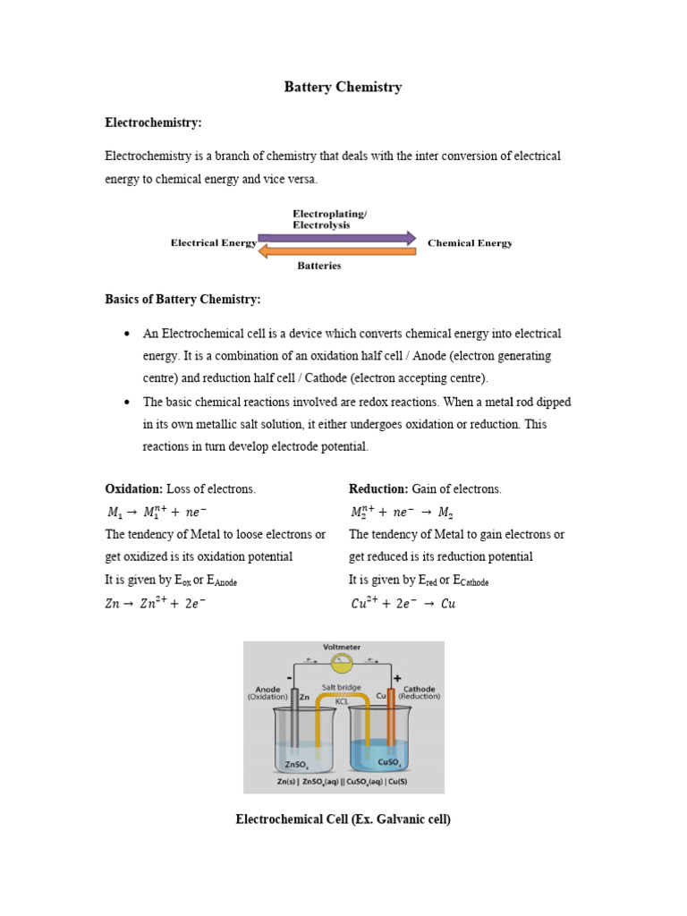Unit 2 Battery Chemistry and Corrosion | PDF | Corrosion | Lithium Ion ...