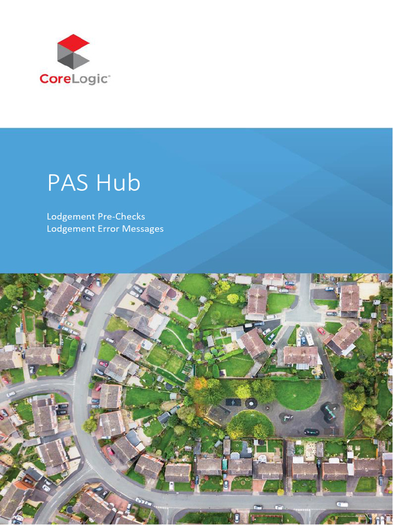 CoreLogic PAS Hub Lodgement Check Sheet v2.0 | PDF | Building Insulation
