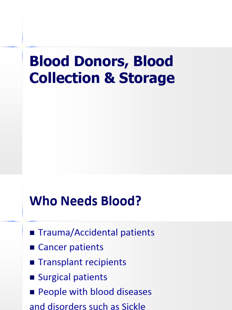 Blood Donation Guidelines and Requirements | PDF | Blood Donation | Blood