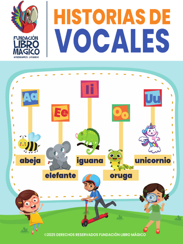 ? Historia de Las Vocales Us. | PDF | Colación | Grafemas