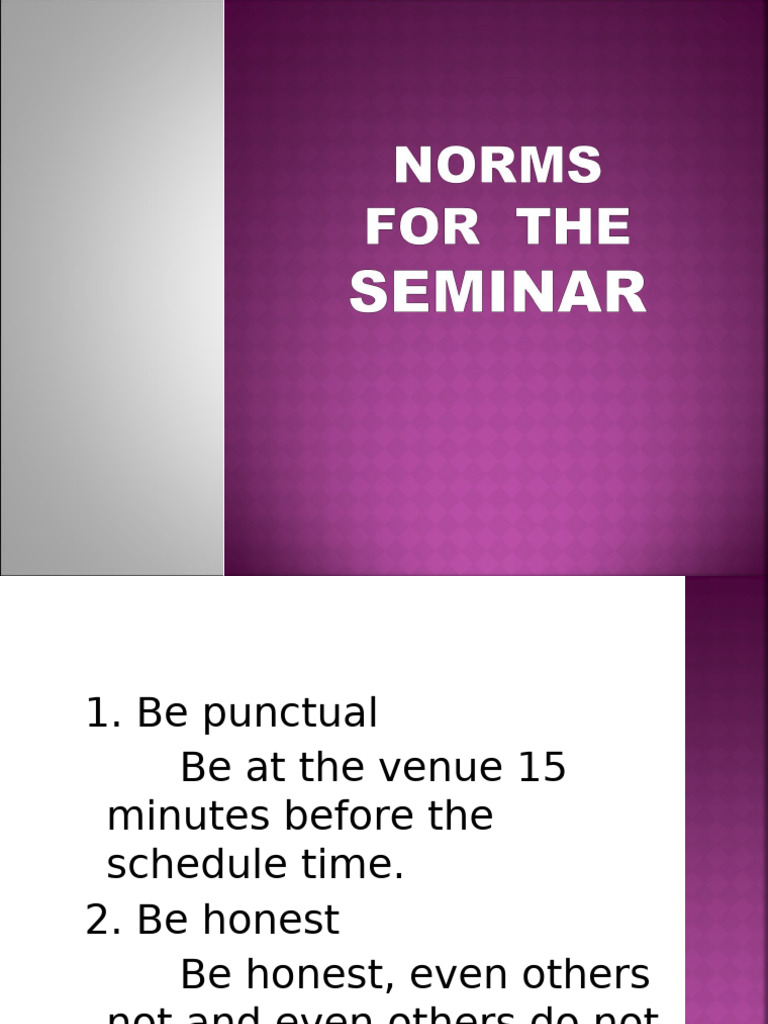 Setting The Norms (CHESS) | PDF