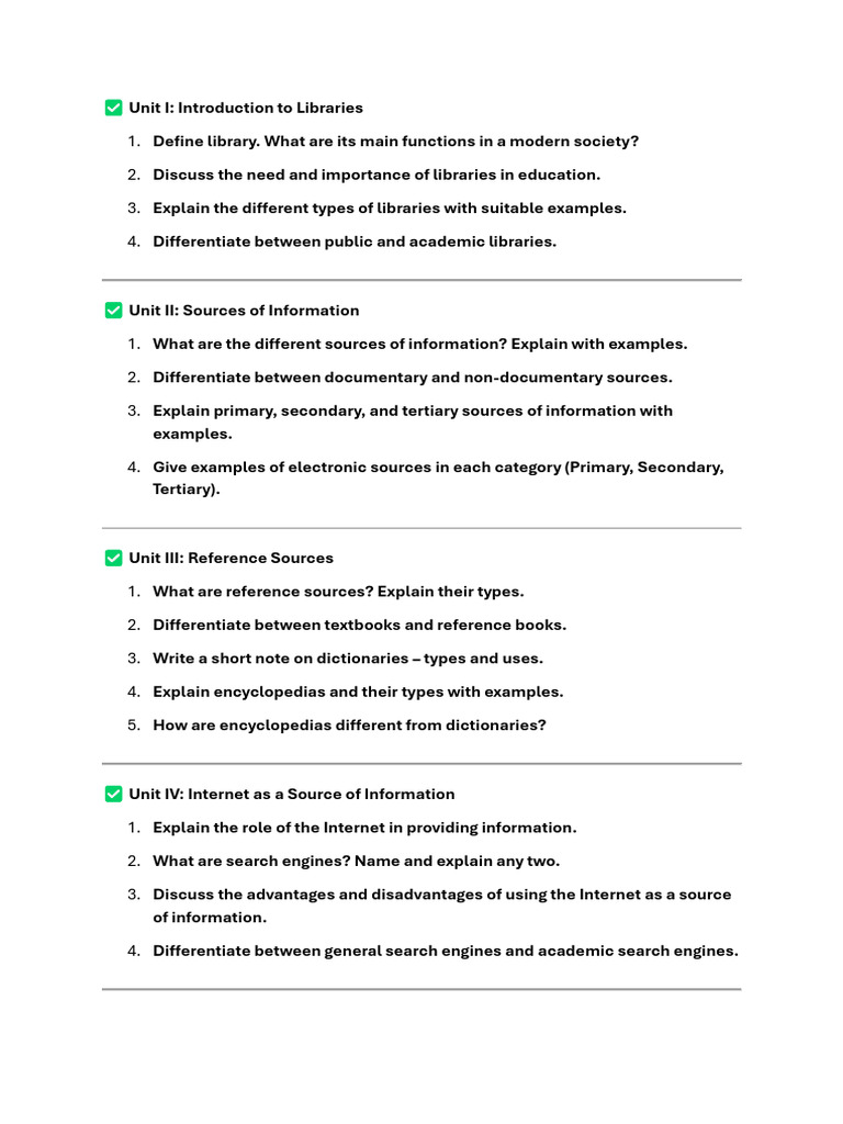 Library Science Imp Ques | PDF