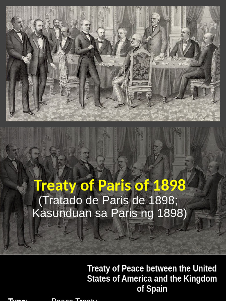 Treaty of Paris 1898: U.S.-Spain Peace | PDF