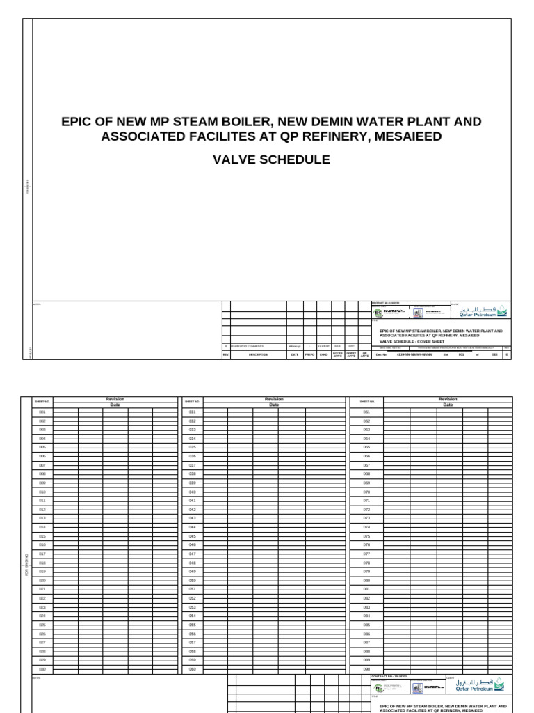 4139-5-XX-XXXX Rev 0 Valve Schedule | PDF