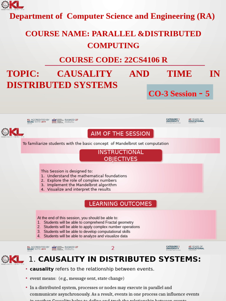Casuality and Time in Distributed Systems | PDF | Distributed Computing | Computing