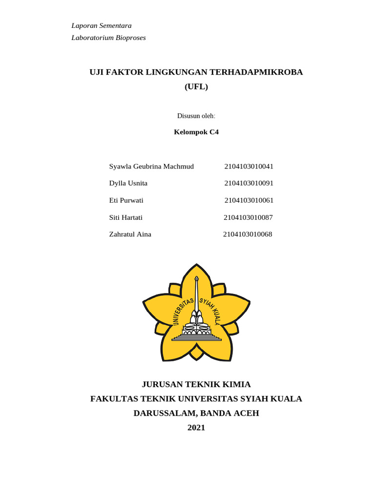 Revisi 1 Laporan Ufl - c4 - Syawla Geubrina Machmud - 2104103010041 | PDF