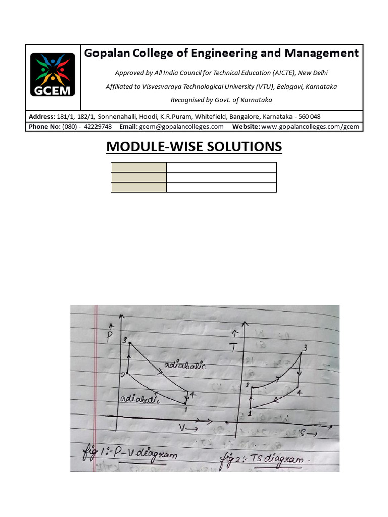 BAE401 VTUQP Module5 Solutions | PDF | Diesel Engine | Applied And Interdisciplinary Physics