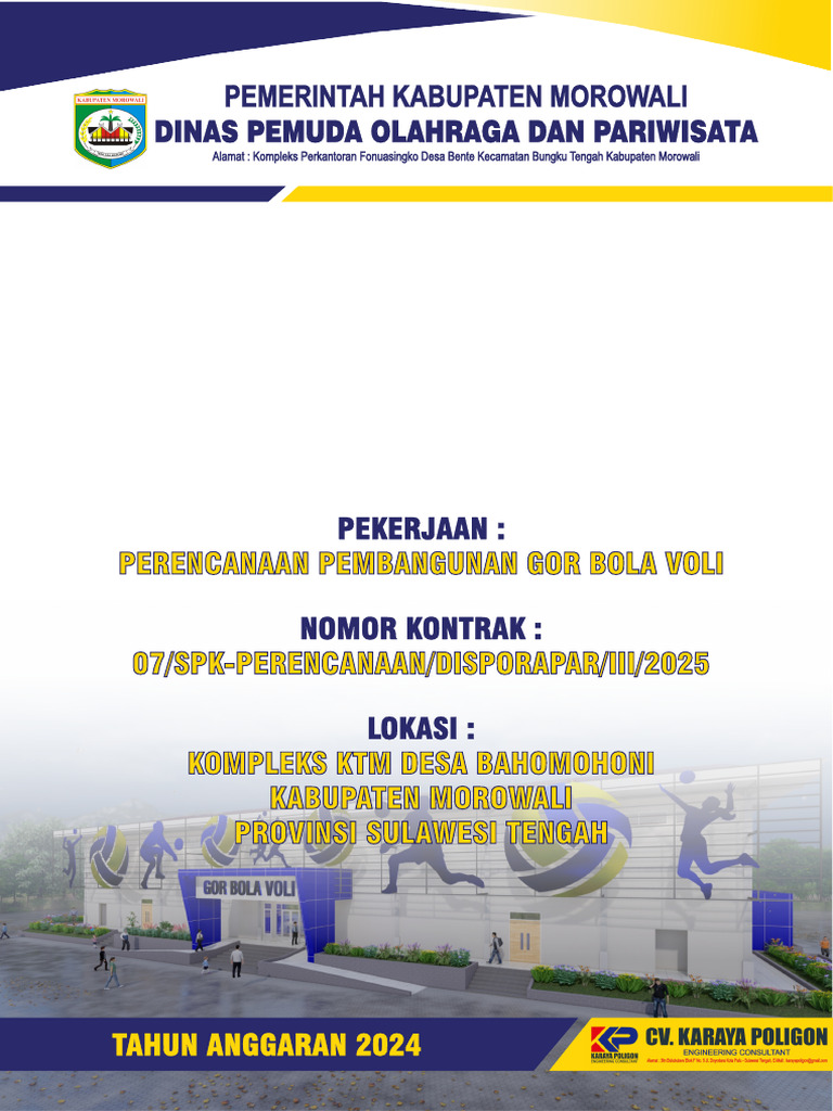 Spesifikasi Teknis Gor Voli | PDF