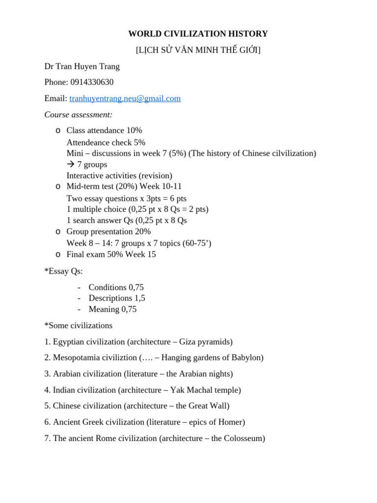 Ancient Civilizations Overview | PDF | Vedas | Ancient Egypt