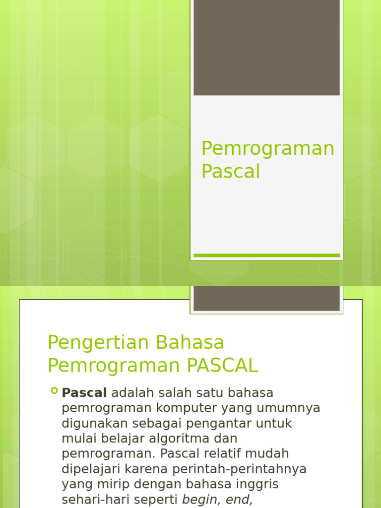 Pemrograman Pascal | PDF