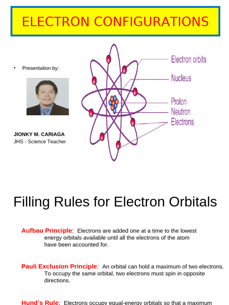 2023 Q2 G9 PPT Electron Configurations | PDF | Electron Configuration ...