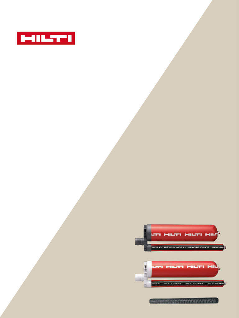 Chemset Hit-Hy 200-Ar v3 | PDF | Acid | Concrete