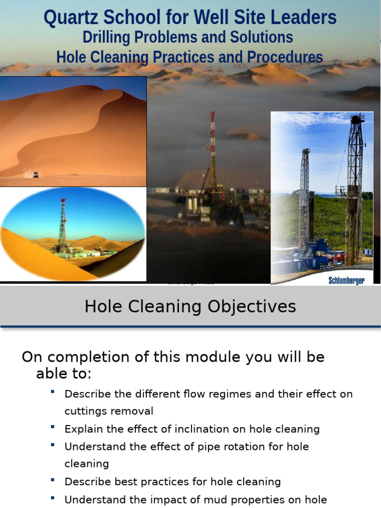 06 Hole Cleaning Practices and Procedures | PDF | Fluid Dynamics | Flow ...
