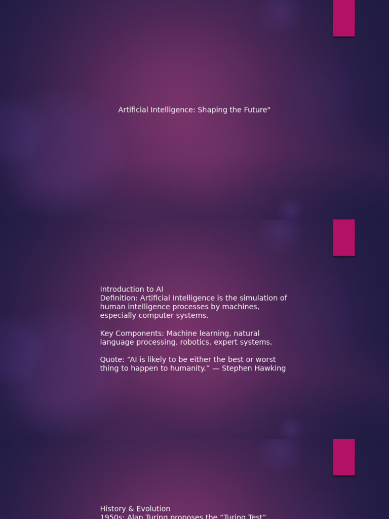 Artificial Intelligence Shaping The Future | PDF