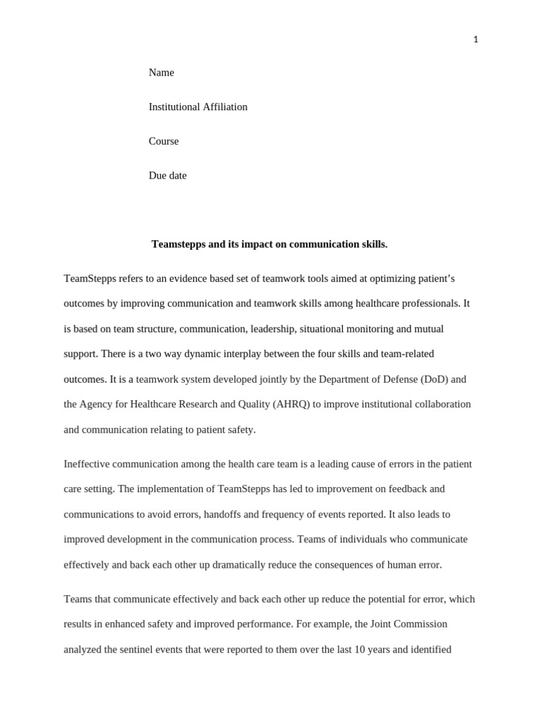 Team Stepps and It's Implementation | PDF | Medicare (United States ...