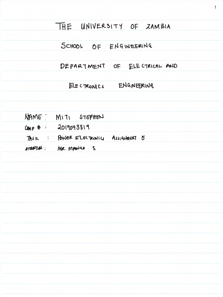 Power Electronics Assignment5 | PDF
