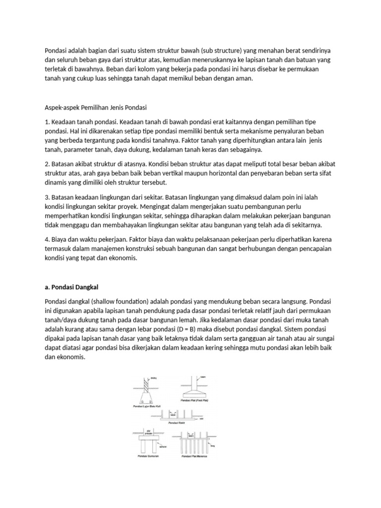 Pondasi | PDF