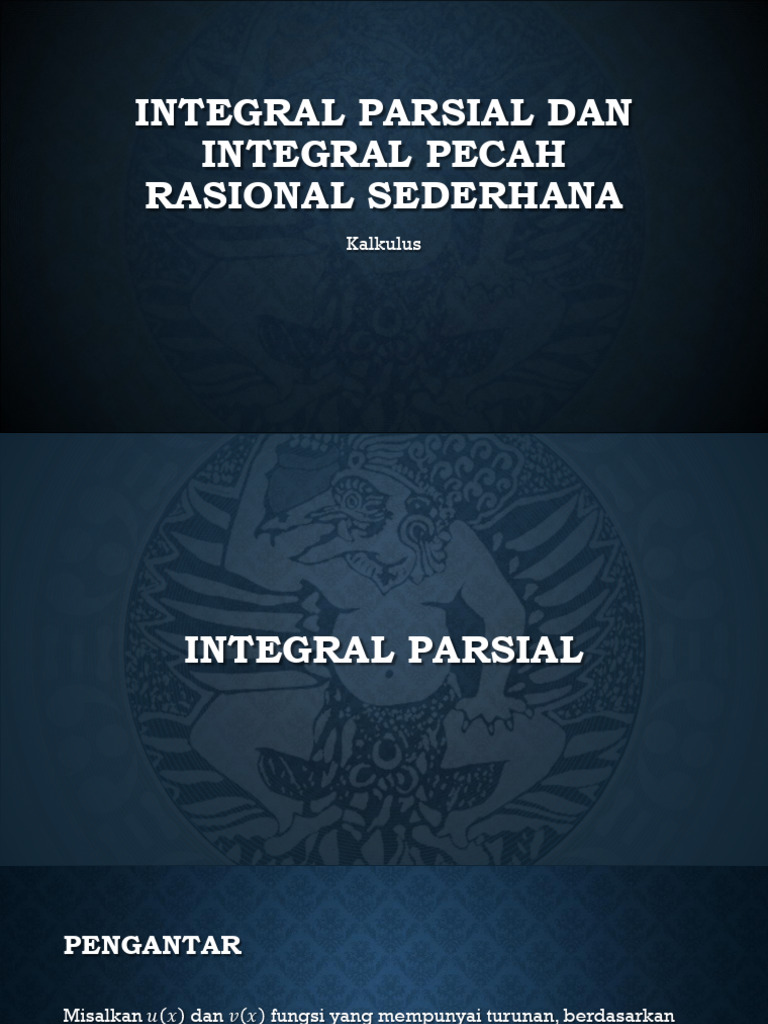 Integral Parsial dan Pecah Rasional | PDF