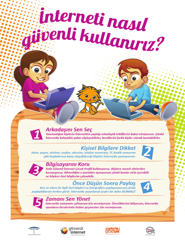 Interneti Nasil Guvenli Kullaniriz Afisi | PDF