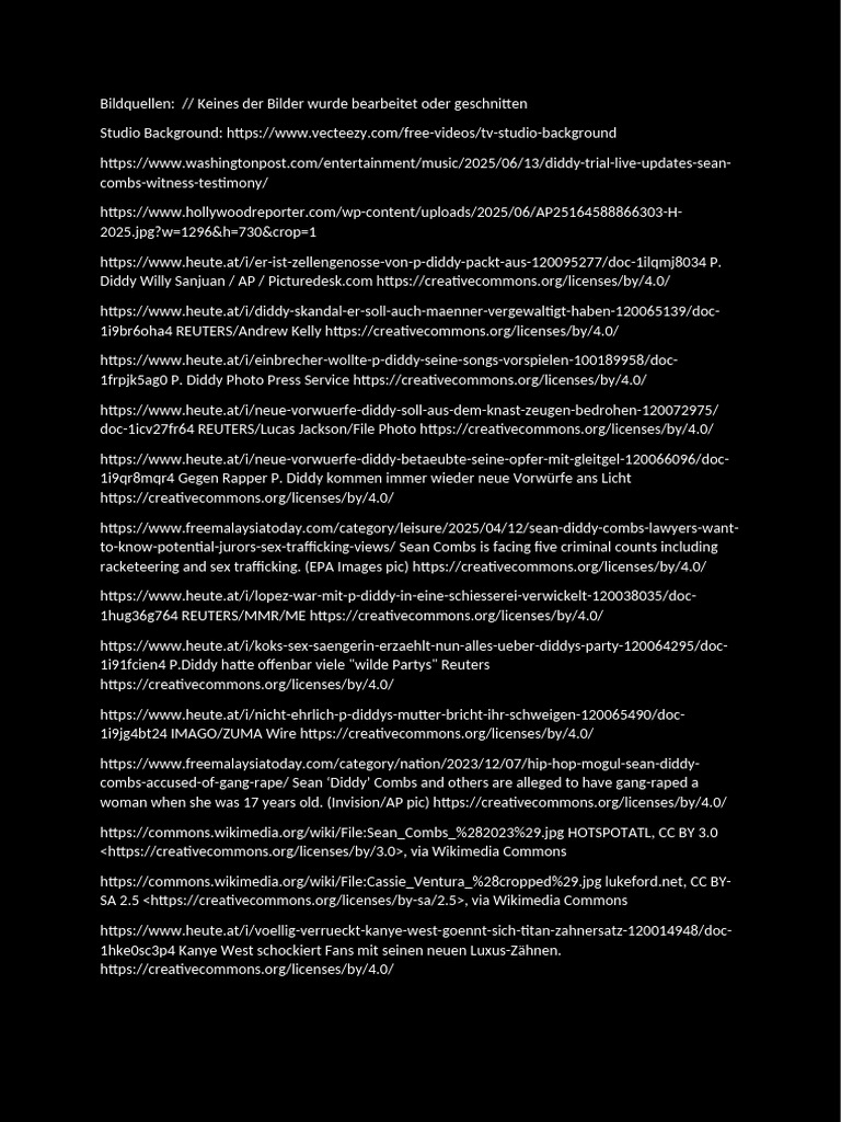 Quellen 13.06. Diddy | PDF